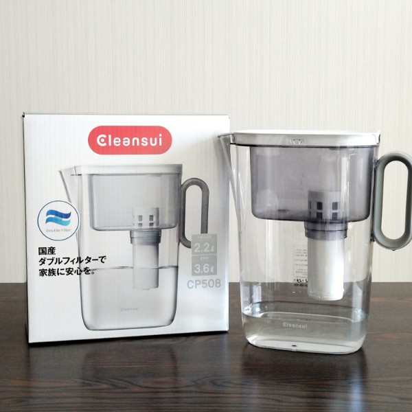 クリンスイのポット型浄水器はまずい？実際に飲んでみた感想と口コミ「CP508-GR」